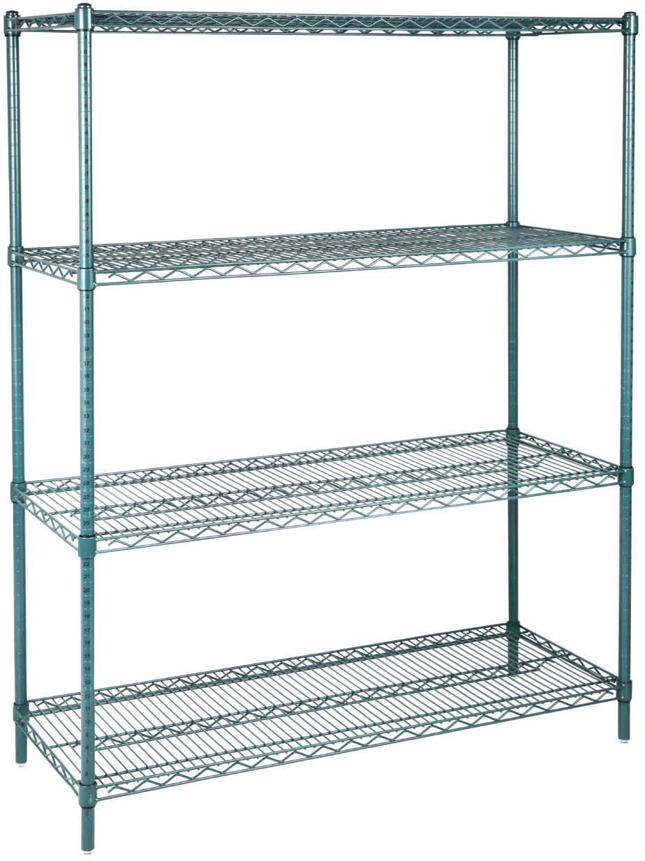 Green Epoxy Coated Wire Shelving – Restaurant Furniture Plus