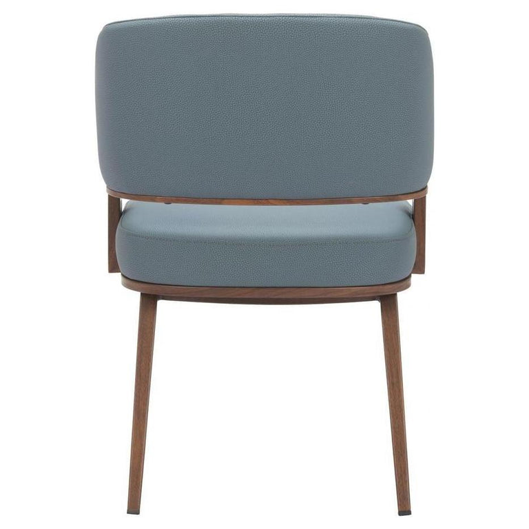 Poise Dining Chair Azure Gray & Walnut – Restaurant Furniture Plus