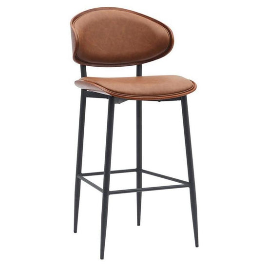 Mid Century Modern Metal Upholstered Bar Stool – Restaurant Furniture Plus