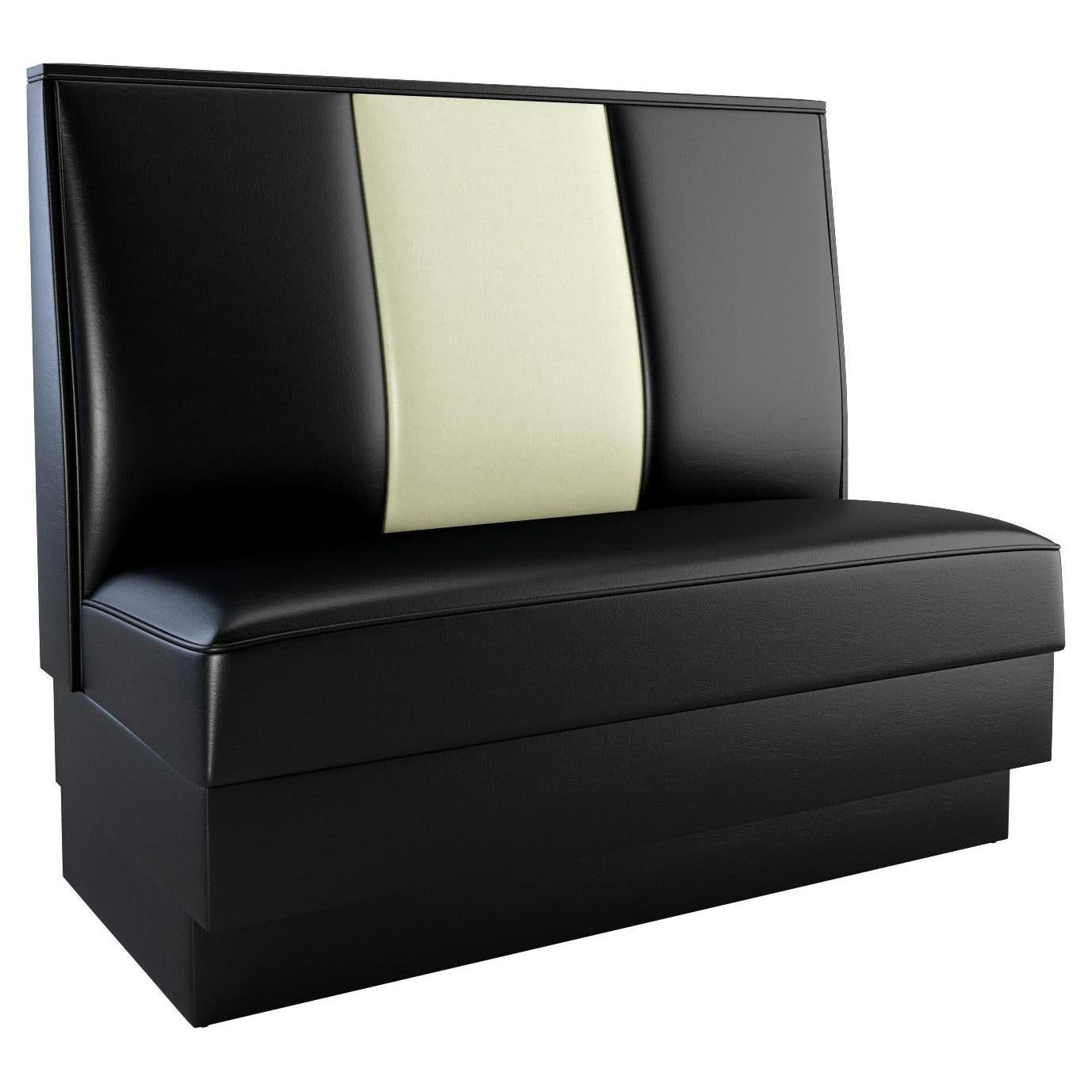 3 Channels Back Restaurant Booth with Padded Base – Restaurant ...