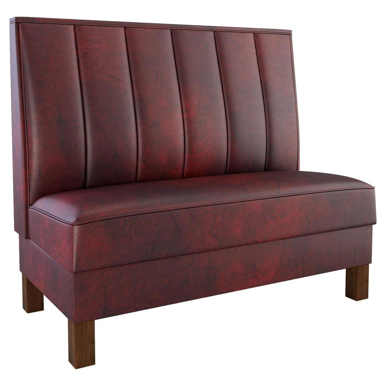 6 Channels Back Booth with Legs – Restaurant Furniture Plus