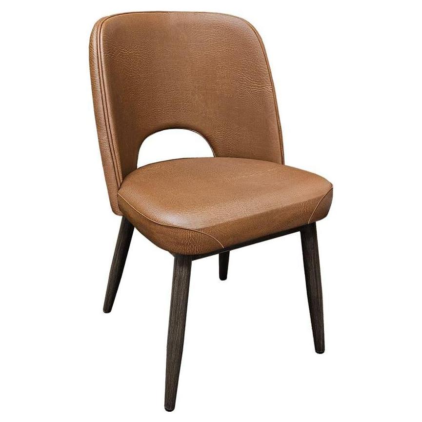 Amata Cut Back Bucket Style Upholstered Dining Chairs – Restaurant ...