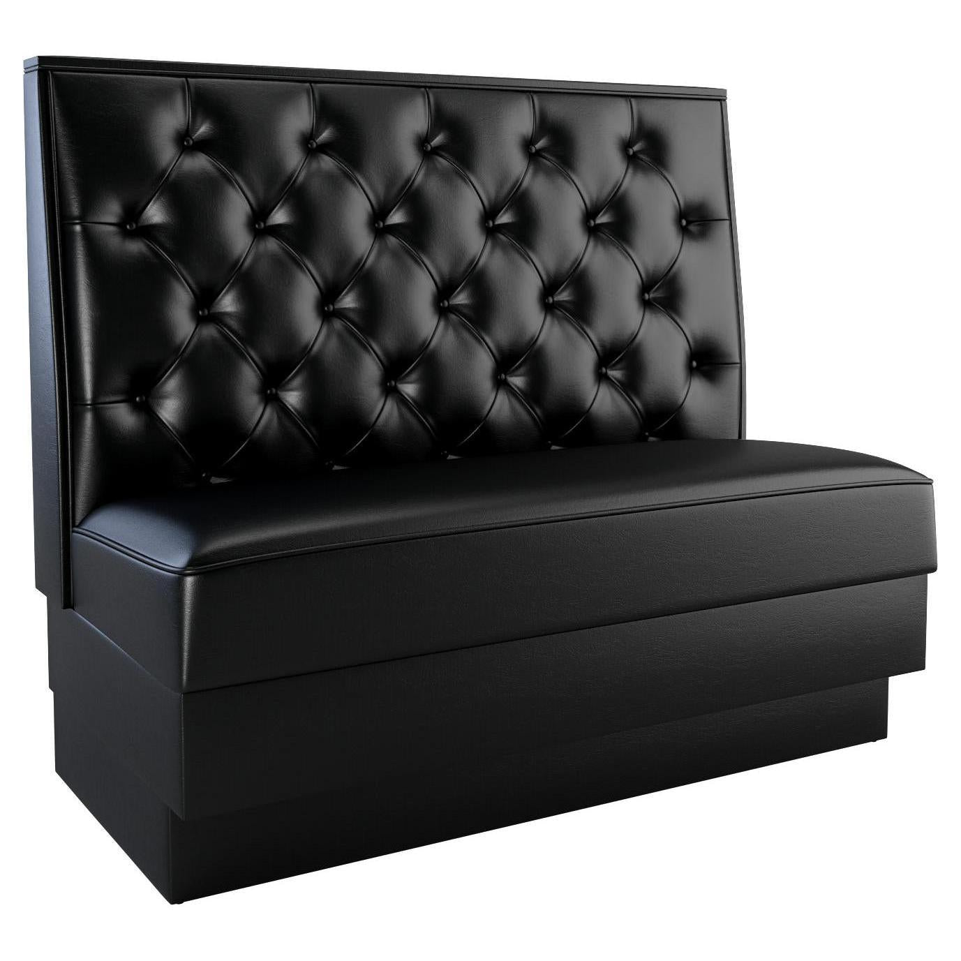 Button Tufted Back Restaurant Booth with Padded Base – Restaurant ...