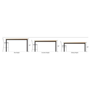 Windowpane Steel Base Communal Table – Restaurant Furniture Plus