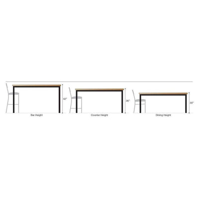 Windowpane Steel Base Communal Table – Restaurant Furniture Plus