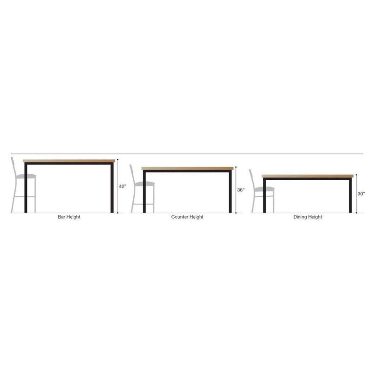 Waterfall Laminated Base Communal Table – Restaurant Furniture Plus