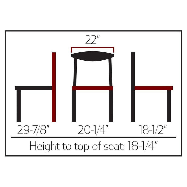 Elbow Series Metal Faux Wood Frame Chair with Black Vinyl Seat ...
