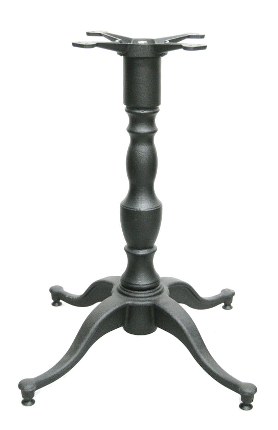 Black Ornamental 4-Prong Table Base | Table Bases – Restaurant ...