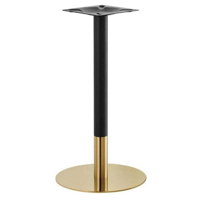 Round Gold and Black Finish Stainless Steel Table Bases – Restaurant ...