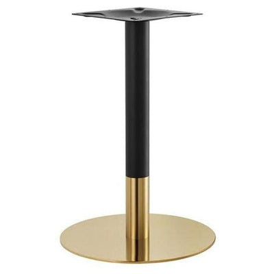 Round Gold and Black Finish Stainless Steel Table Bases – Restaurant ...