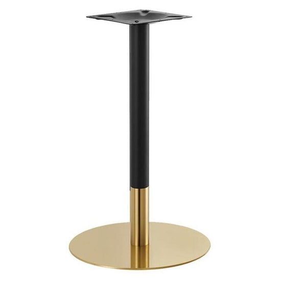 Round Gold and Black Finish Stainless Steel Table Bases – Restaurant ...