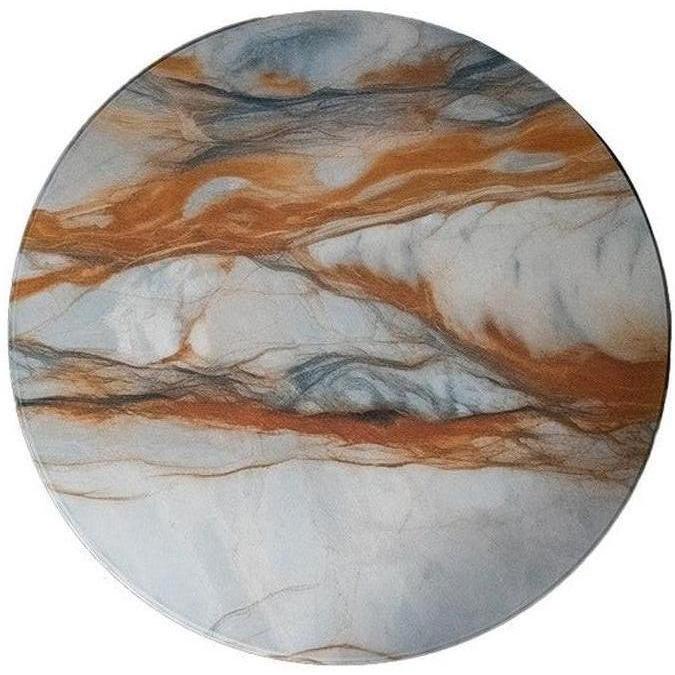 Orange Marble Streak Pattern Powder Coated MDF Outdoor Table Tops ...
