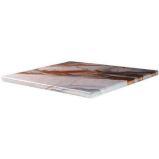 Orange Marble Streak Pattern Powder Coated MDF Outdoor Table Tops ...