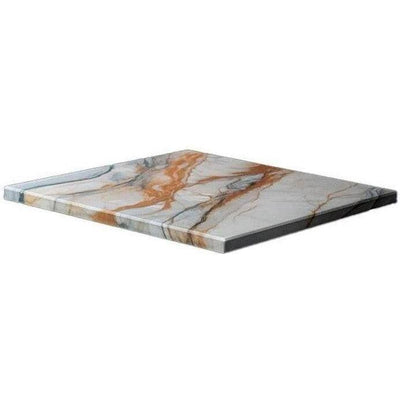 Orange Marble Streak Pattern Powder Coated MDF Outdoor Table Tops ...