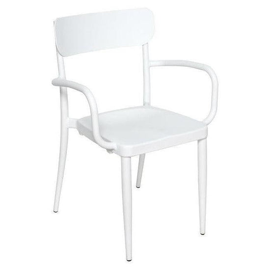 Maui Outdoor Metal Stacking Arm Chairs – Restaurant Furniture Plus