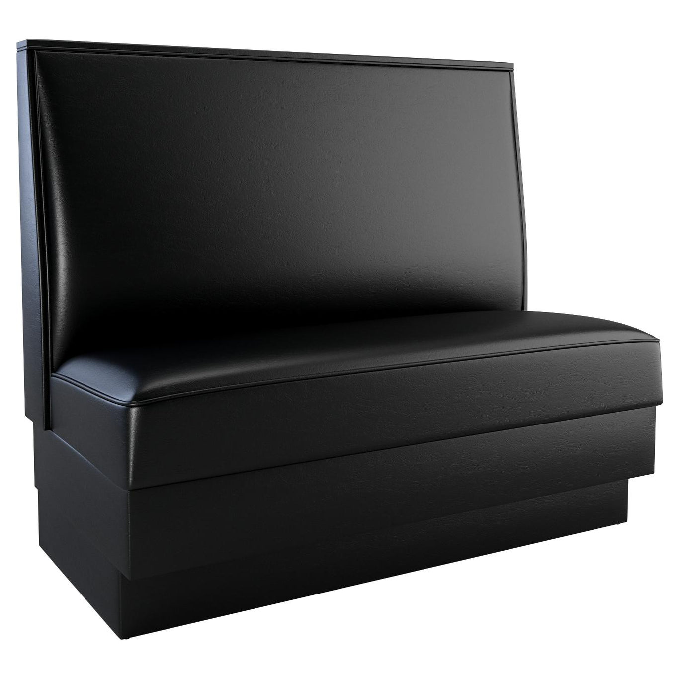 Plain Back Restaurant Booth with Padded Base – Restaurant Furniture Plus