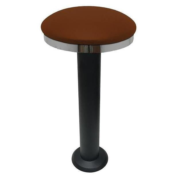 Slimline Vinyl Upholstered Bolt Down Pedestal Bar Stools – Restaurant ...