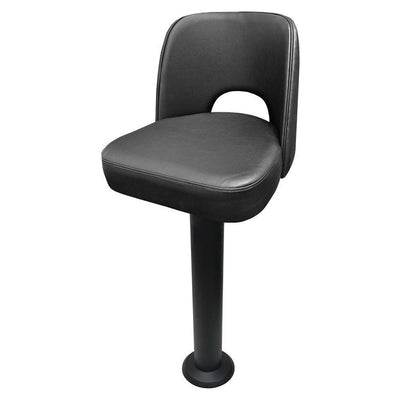 Bucket Seat Bolt Down Pedestal Bar Stool with Cutout Back – Restaurant ...