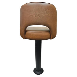 Bucket Seat Bolt Down Pedestal Bar Stool with Cutout Back – Restaurant ...