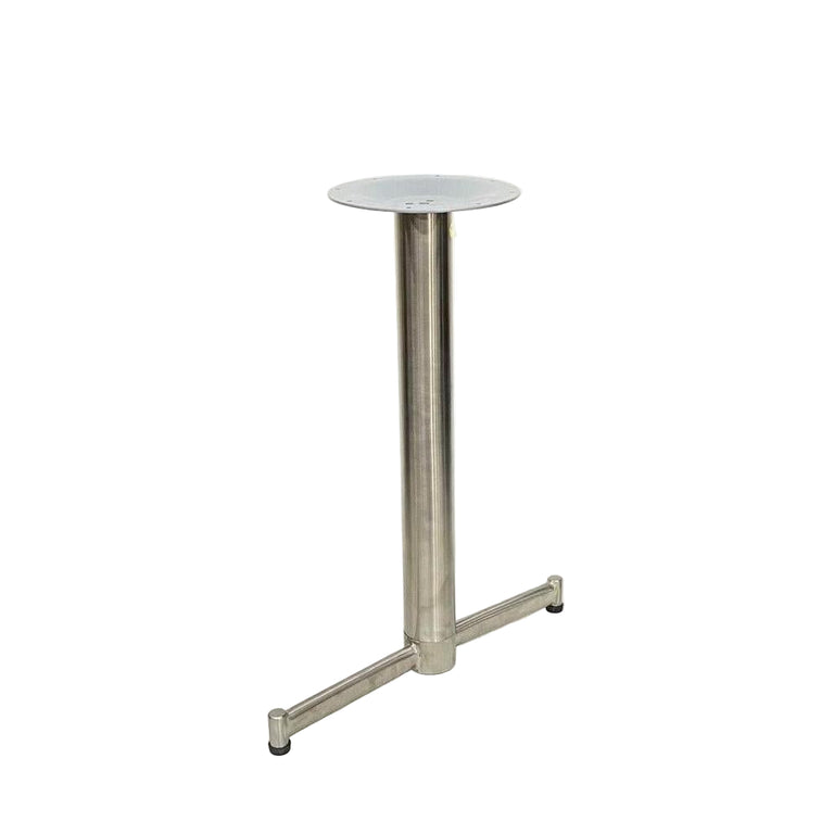 Chrome T-Shape Table Base | Table Bases – Restaurant Furniture Plus