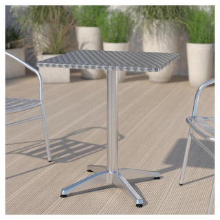 Outdoor Dining Height Square Aluminum Table | Tables - Complete Sets ...