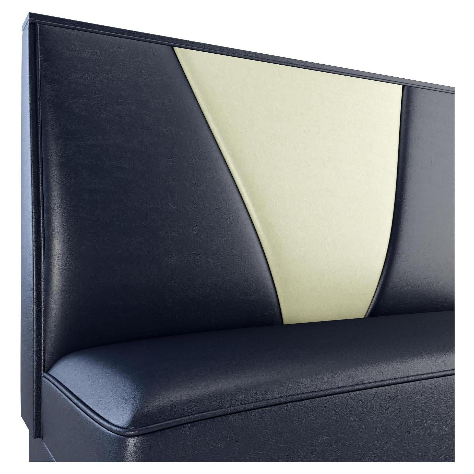 V Shape Back Booth with Padded Base – Restaurant Furniture Plus