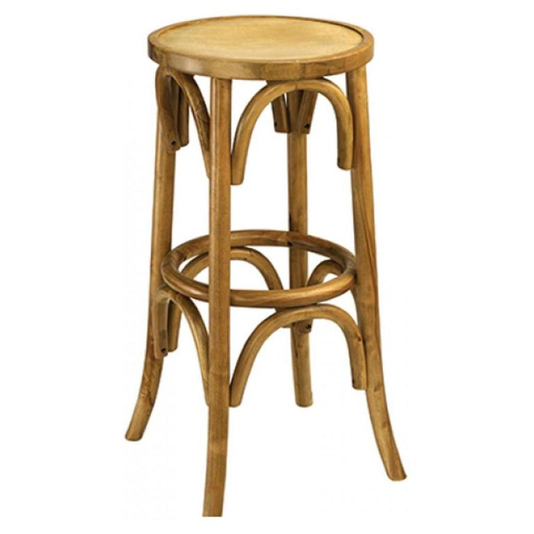 Crossback Solid Wood Backless Bar Stool | Bar Stools – Restaurant ...