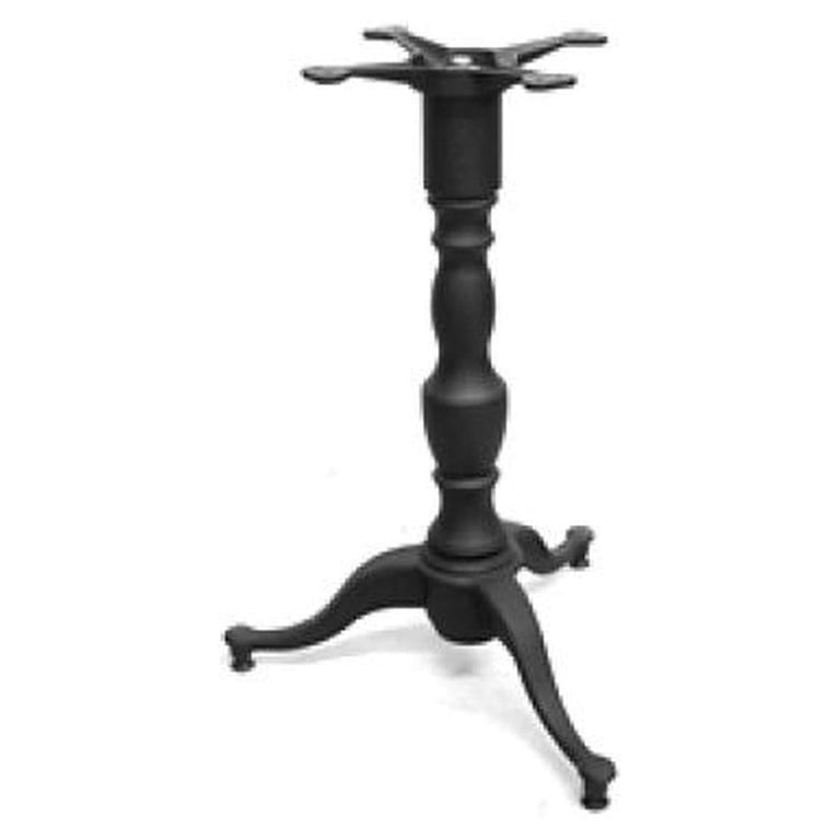 Black Ornamental 3-Prong Table Base | Table Bases – Restaurant ...