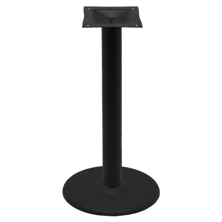 Black Stamped Steel Round Table Base | Table Bases – Restaurant ...