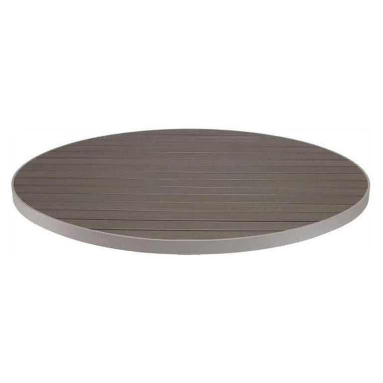 Synthetic Teak Aluminum Edge Outdoor Round Table Tops | Table Tops ...