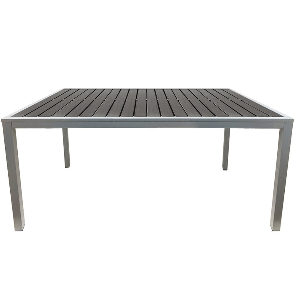 Teak Outdoor Tables - Gray Slats | Tables - Complete Sets – Restaurant ...