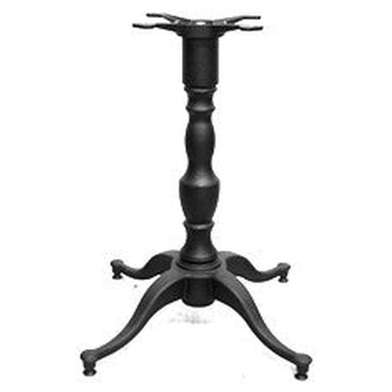 Black Ornamental 4-Prong Table Base | Table Bases – Restaurant ...